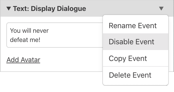 Scripting Events | GB Studio